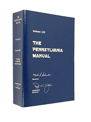 Pennsylvania Manual | Pennsylvania Data Lab